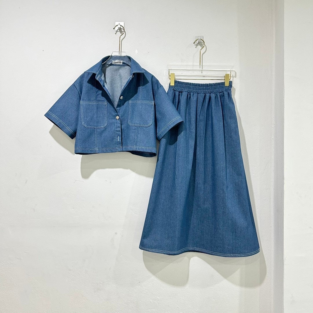 Drake denim set – Pinklemonwear